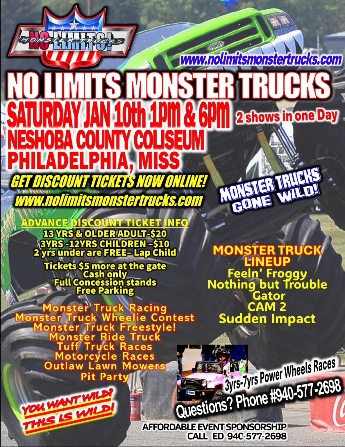 No Limits Monster Truck & Thrill Show - Visit Neshoba